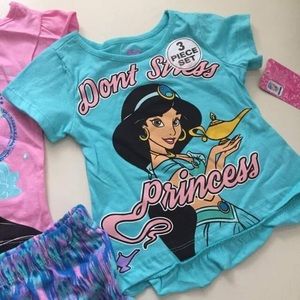 Disney | Matching Sets | Disney Princess Jasmine Cute Girl Shorts Set ...